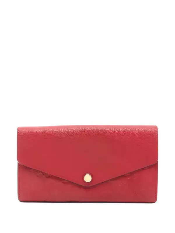 LOUIS VUITTON Sara Leather Wallet - Red