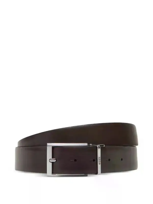 BOSS Reversible Leather Belt - Brown