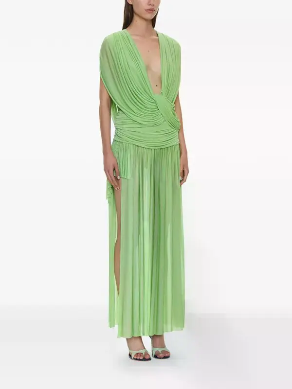 Christopher Esber Ripple Drape Top - Green