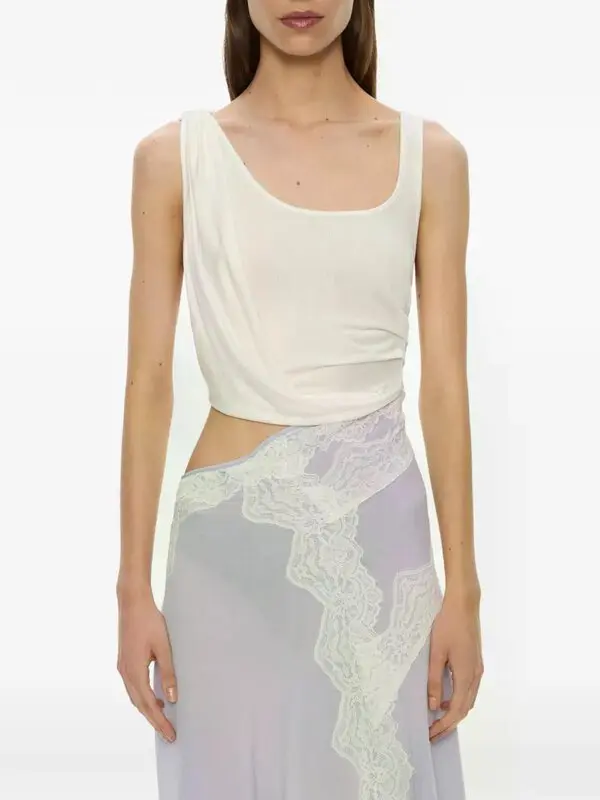 Christopher Esber Verve Twisted Lace Asymmetric Dress - Purple