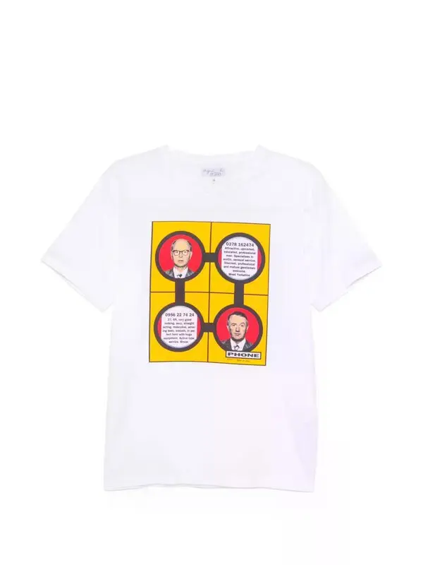 AGNES B. X Gilbert & George Phone T-shirt - White