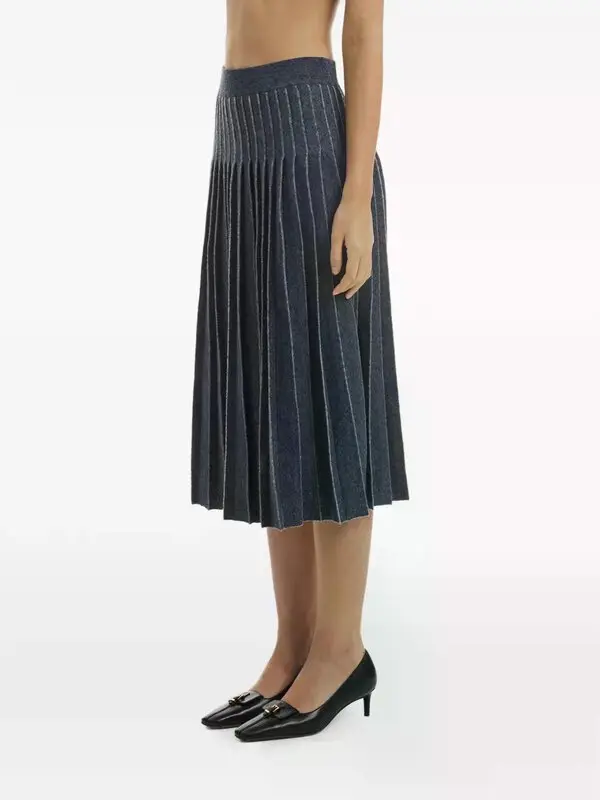 CRUSH COLLECTION Pleated Mid Skirt
