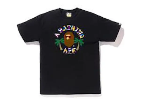 A BATHING APE La Camo College Tee Shirt