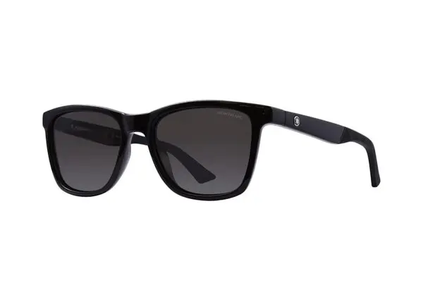 Montblanc Square Sunglasses - Black Black Grey/grey (mb0399s/005)