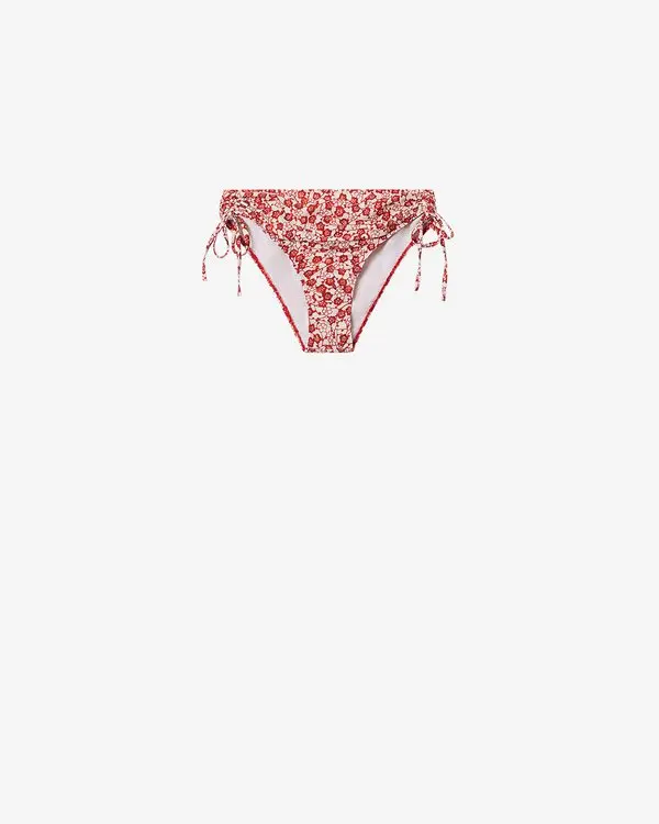 Isabel Marant Prudi Floral Print Bikini Briefs - Red