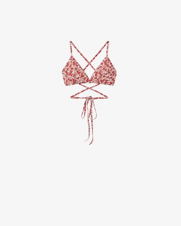 Isabel Marant Solange Bikini Top - Red