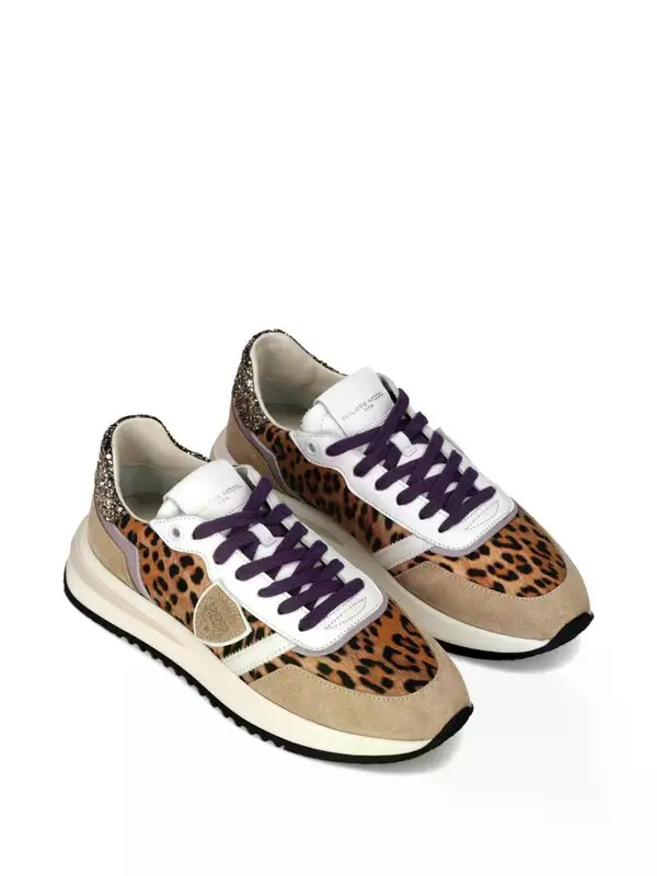 Philippe Model Tropez 2.1 Low Leopard-print Sneakers - Neutrals