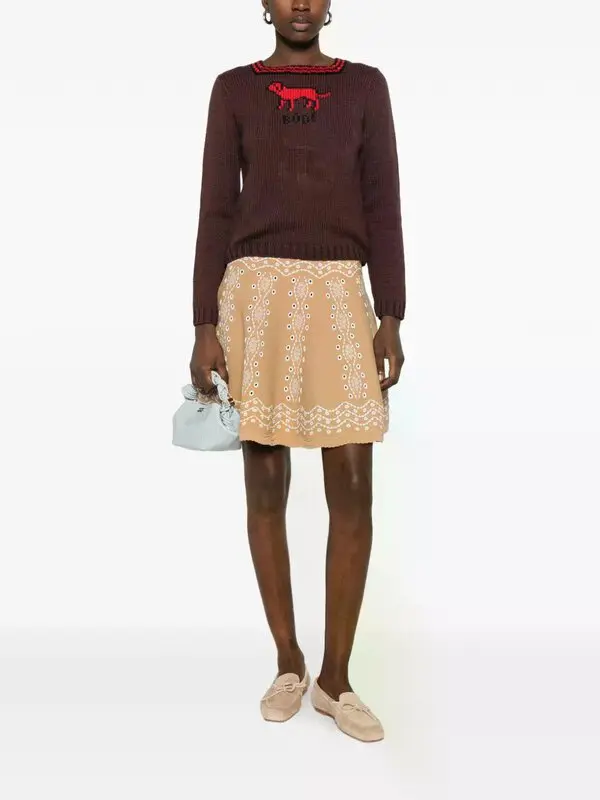 Sandro Knitted Mini Skirt