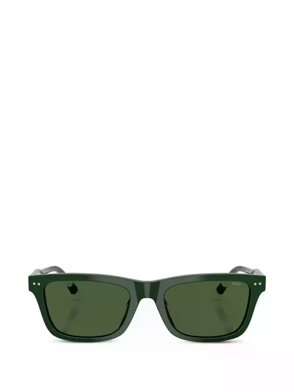 POLO RALPH LAUREN EYEWEAR Rectangle-frame Sunglasses - Green