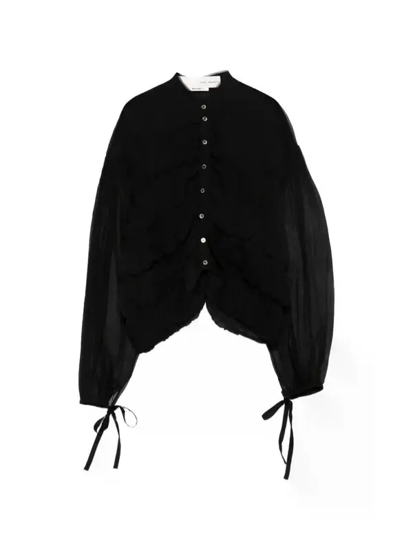 Isabel Benenato Ruched Top