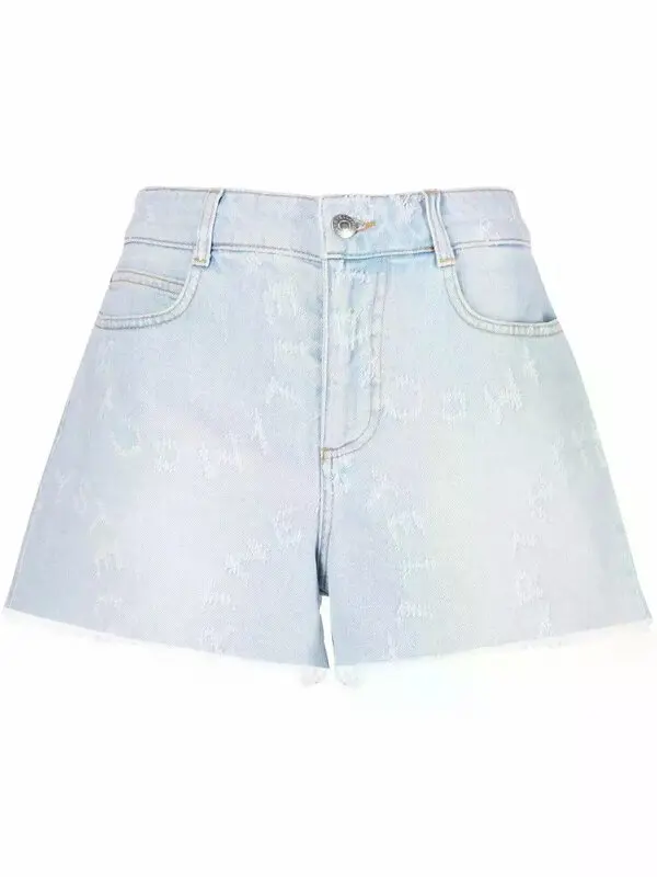 Stella McCartney Stella Logo Denim Shorts