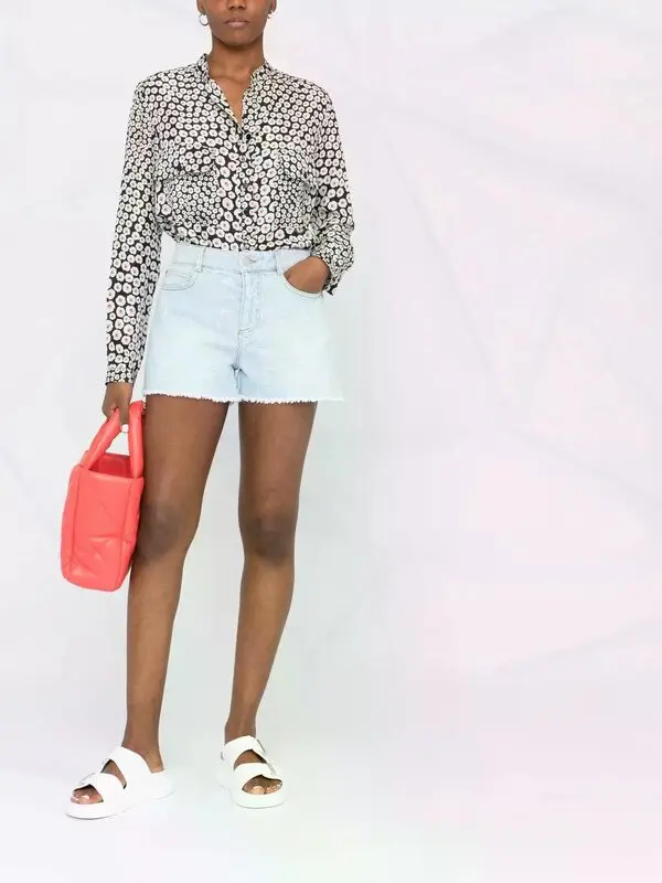 Stella McCartney Stella Logo Denim Shorts