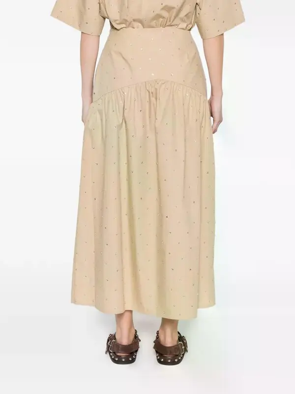 Sandro Embellished A-line Maxi Skirt