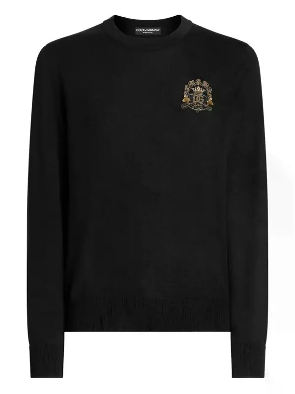 Dolce & Gabbana Logo Appliqué Sweater