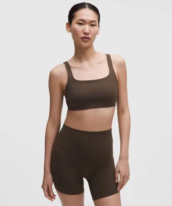 Lululemon Flexyflex Squareneck Yoga Bra - Walnut Crunch
