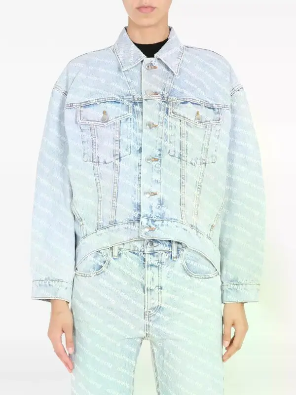 Alexander Wang Logo-print Denim Jacket