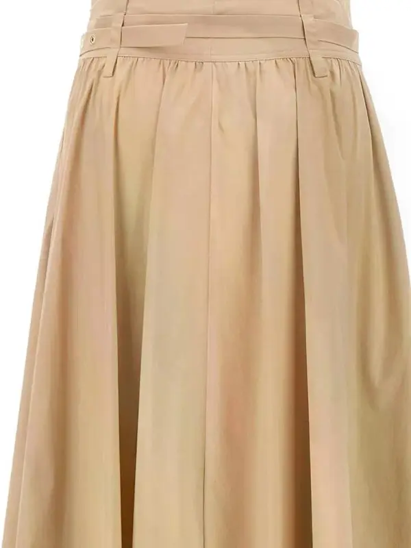 Liu Jo Cotton-blend Poplin Skirt With Belt