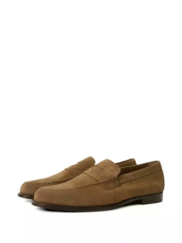 DOUCAL'S Suede Penny Loafers
