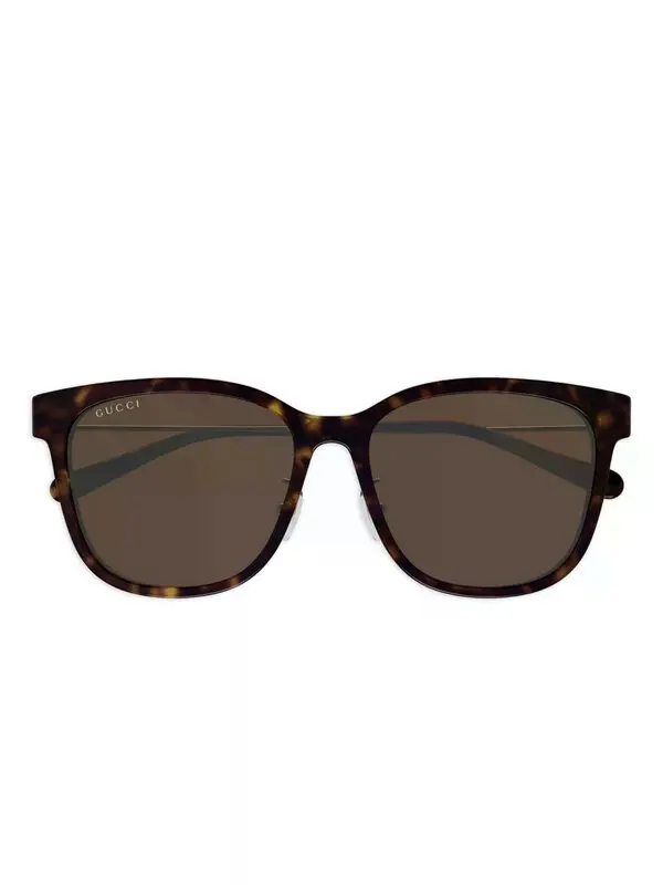 Gucci Tortoiseshell-effect Sunglasses