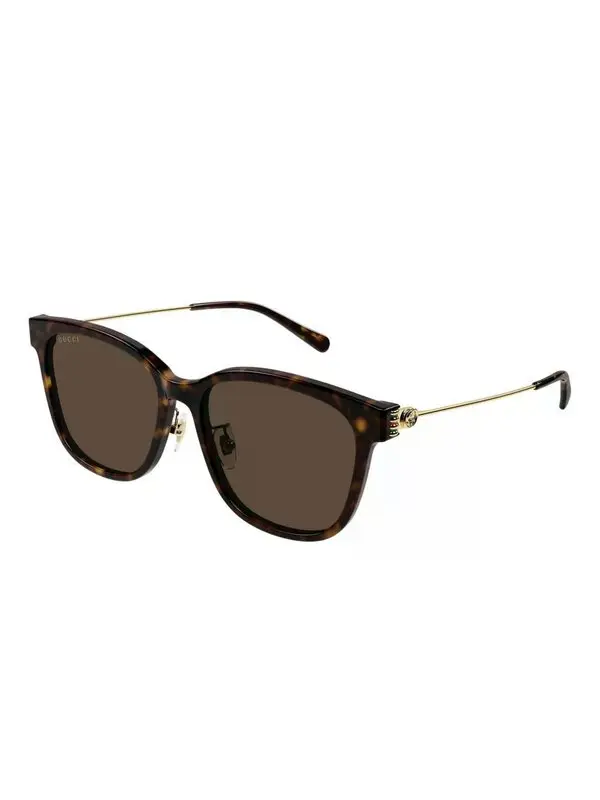 Gucci Tortoiseshell-effect Sunglasses