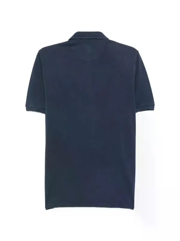 Fedeli Short-sleeve Polo Shirt - Blue