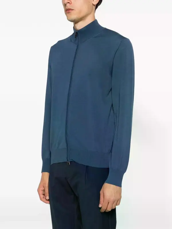 Canali Zip-up Cardigan