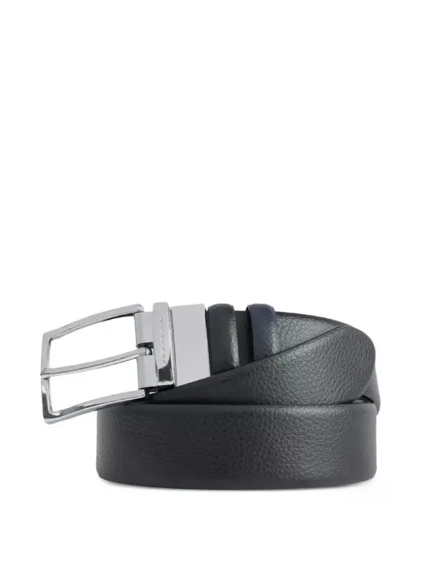 PIQUADRO Reversible Leather Belt - Black