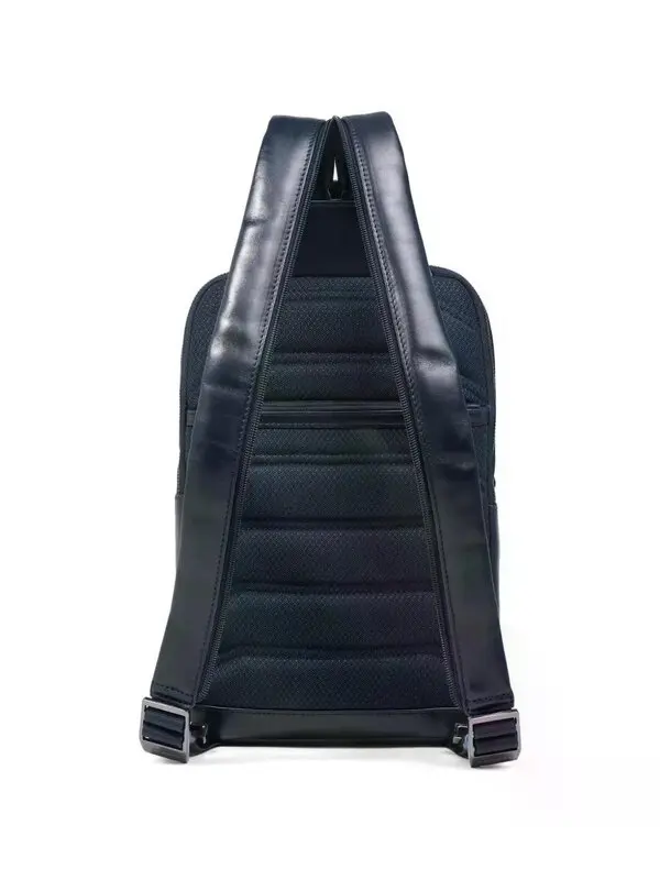 PIQUADRO Convertible Leather Backpack