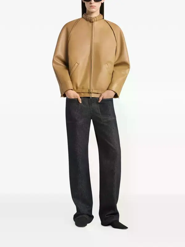 COURREGES Circle Edge Cut-out Bomber Jacket