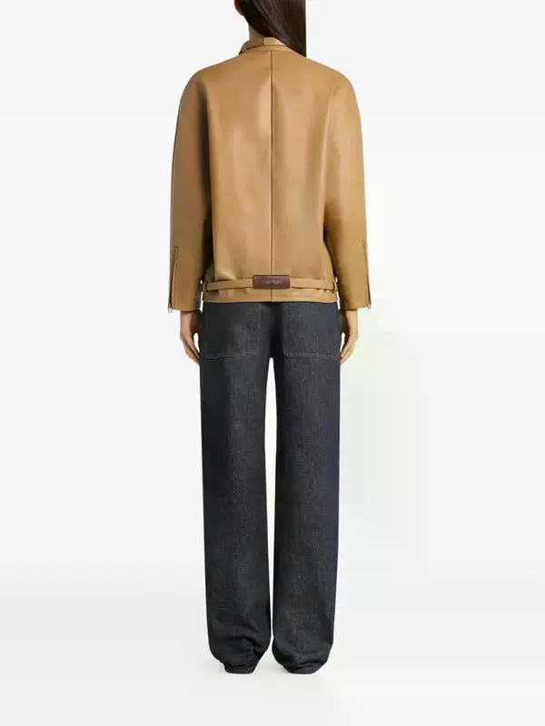 COURREGES Circle Edge Cut-out Bomber Jacket