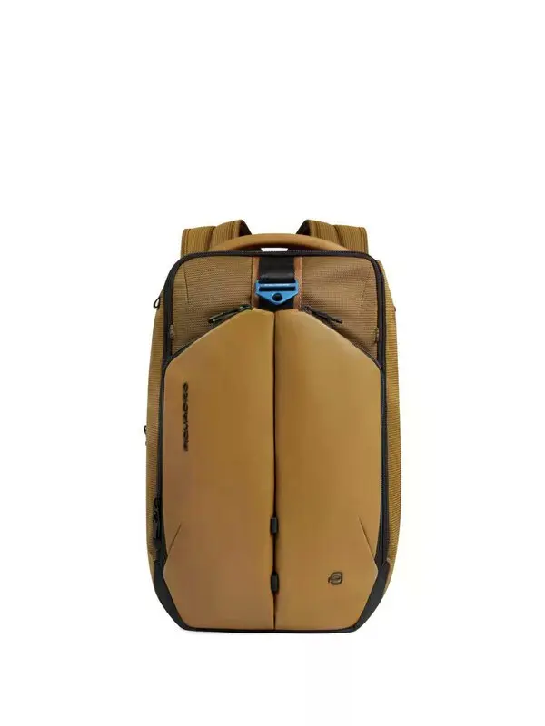 PIQUADRO Logo-plaque Backpack - Brown