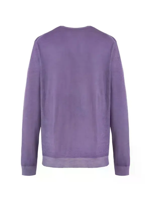 Malo Crew-neck Cashmere Sweater - Purple