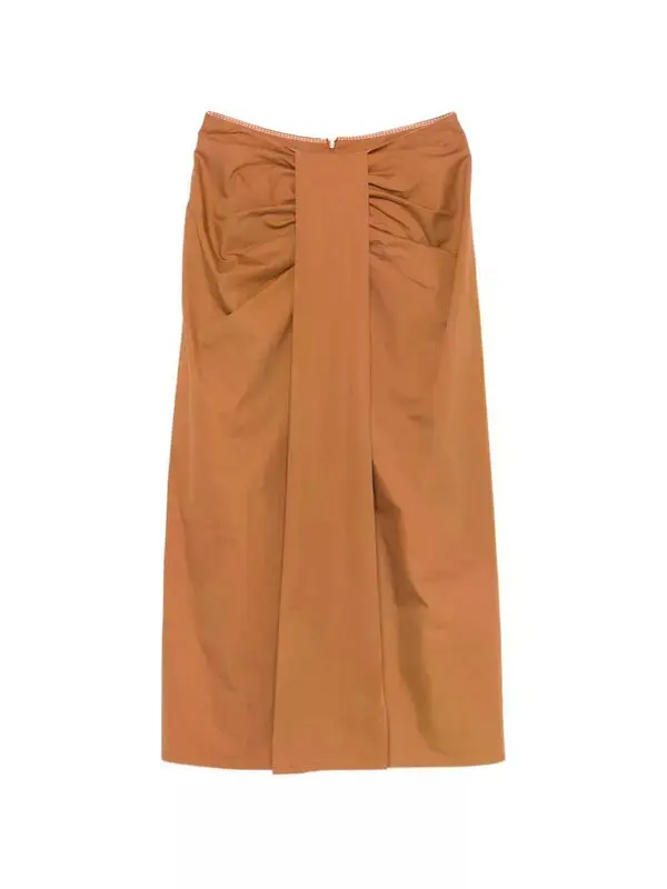MERCI Gathered Midi Skirt