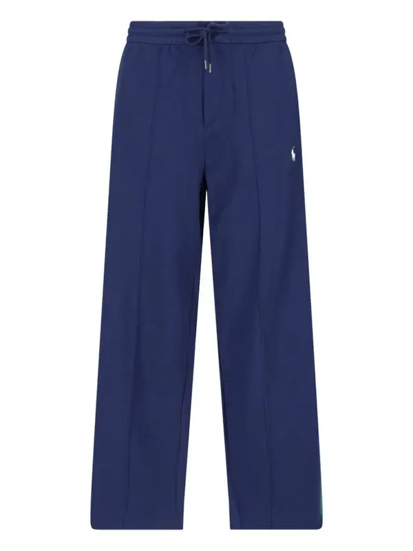 Polo Ralph Lauren Cow Print Wide Leg Sweatpants - Blue