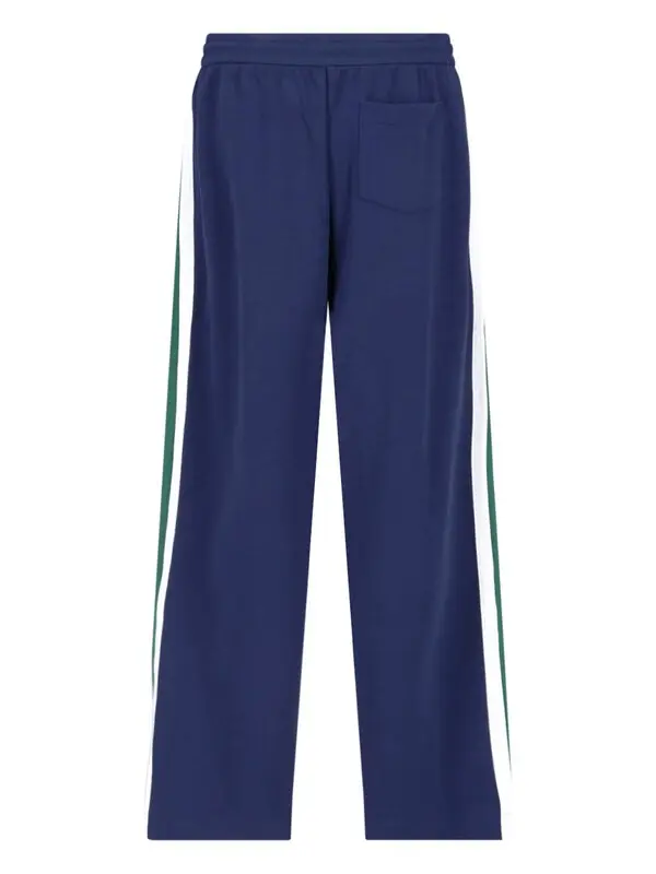 Adidas Polo Ralph Lauren Cow Print Wide Leg Sweatpants - Blue