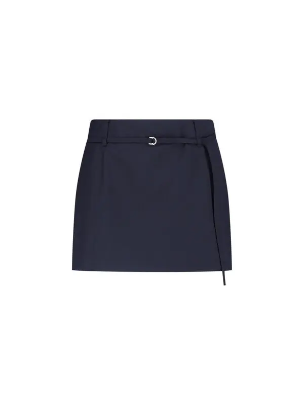 DUNST Belted Mini Skirt