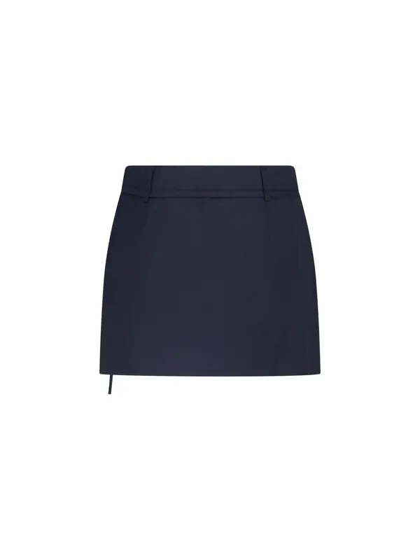 DUNST Belted Mini Skirt