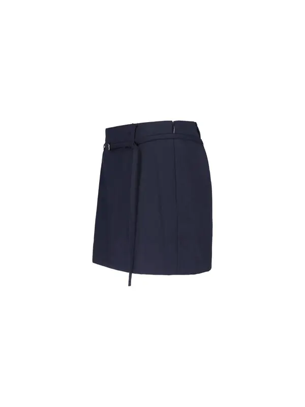 DUNST Belted Mini Skirt