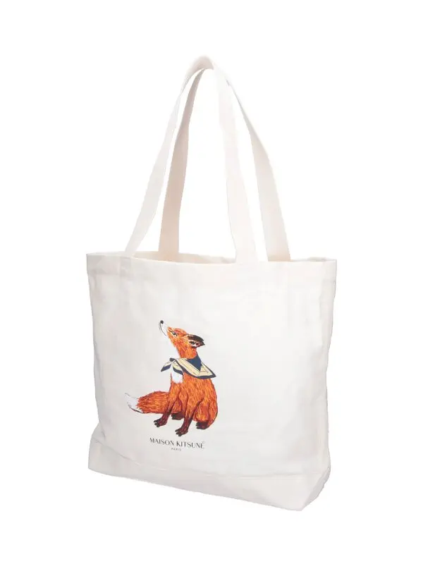 Maison Kitsuné Dreaming Fox Tote Bag - Beige
