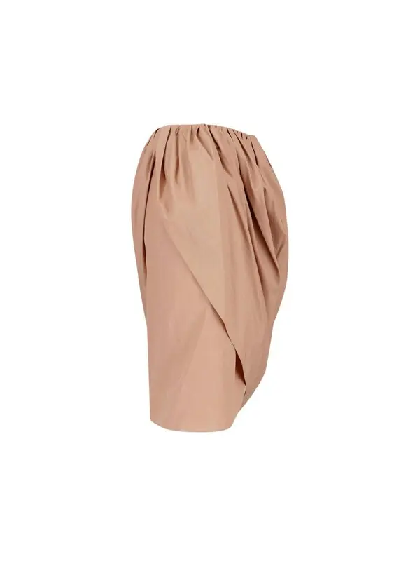 Chloé Wrap Midi Skirt - Pink