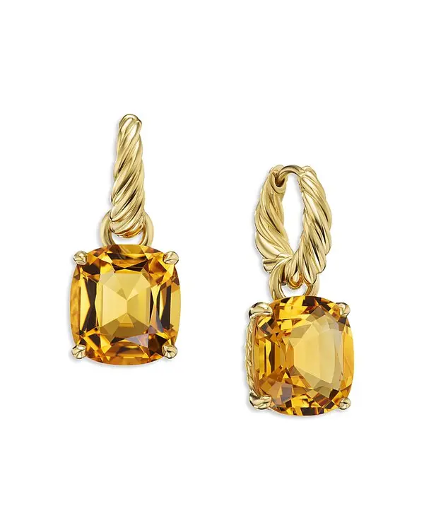 David Yurman Marbella Drop Earrings - Citrine/gold
