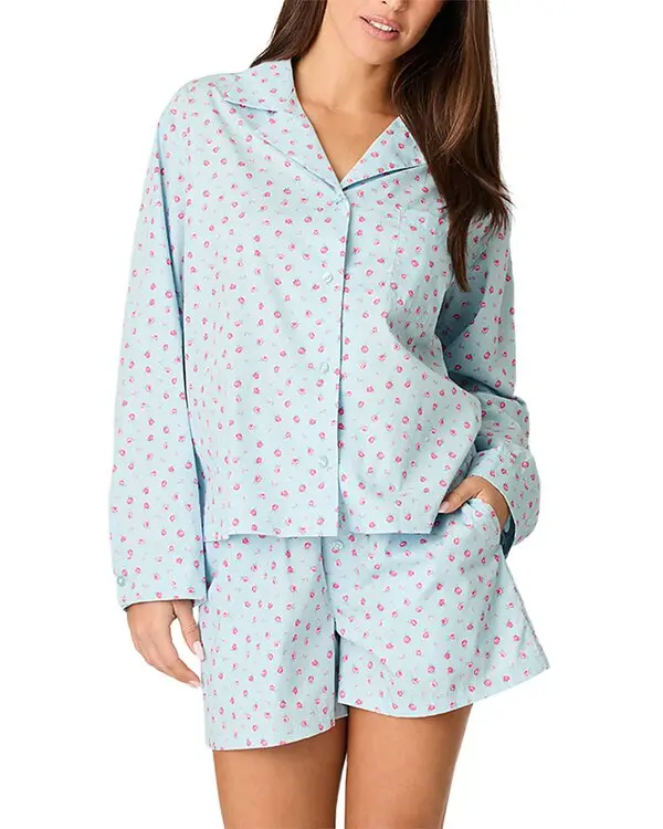 PJ Salvage Afterparty Poplin Pajama Set - Dream Blue