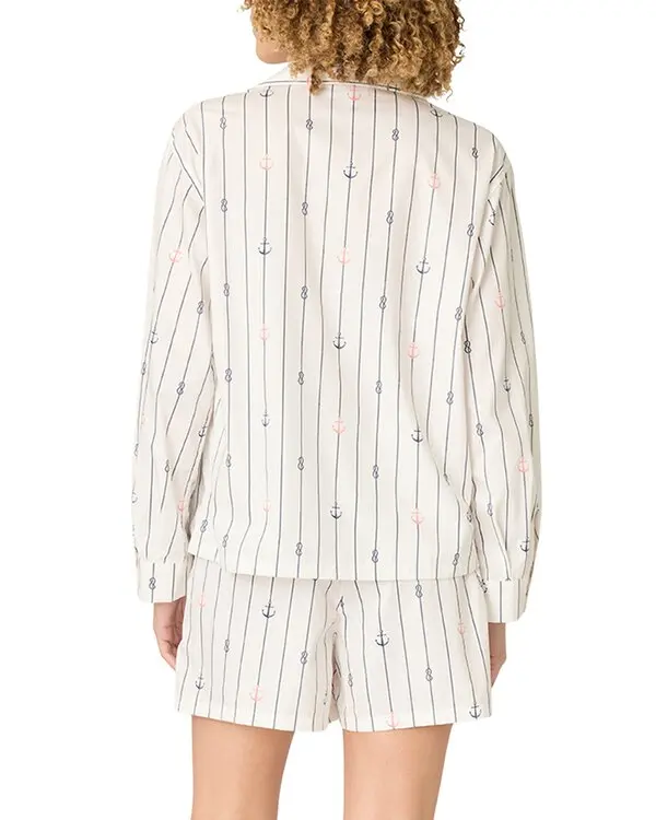 PJ Salvage Afterparty Poplin Pajama Set - Ivory