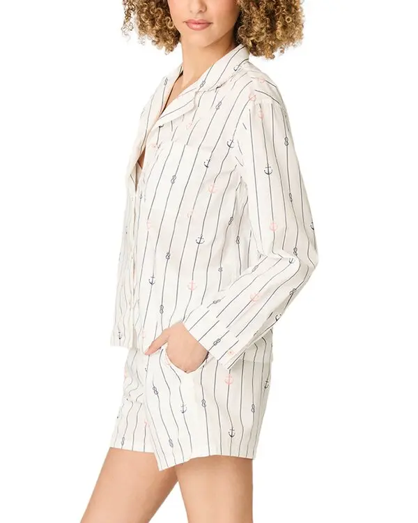 PJ Salvage Afterparty Poplin Pajama Set - Ivory