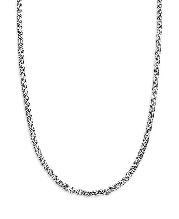 David Yurman Sterling Wheat Chain Necklace - Silver