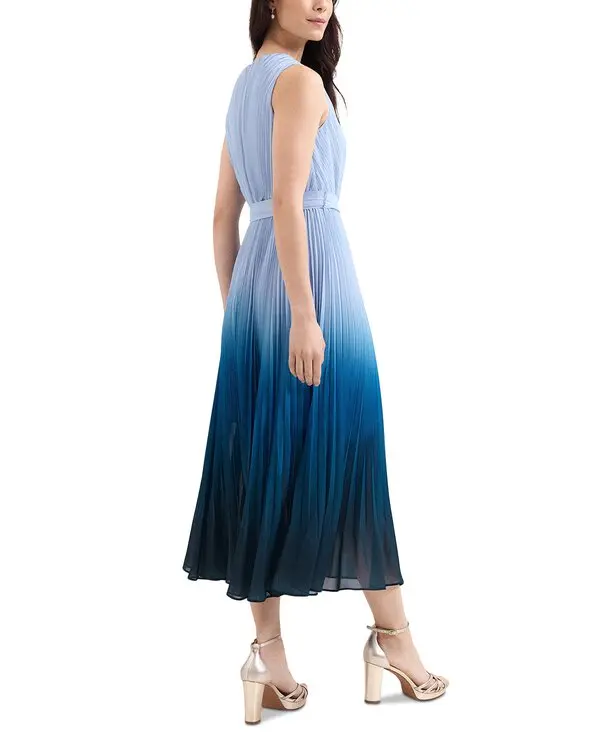 blue ombre pleated dress Royal Blue main image 0