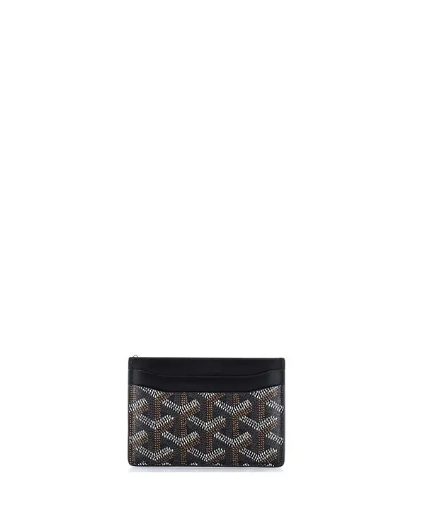 Goyard Saint Sulpice Card Holder Coated Canvas - Black
