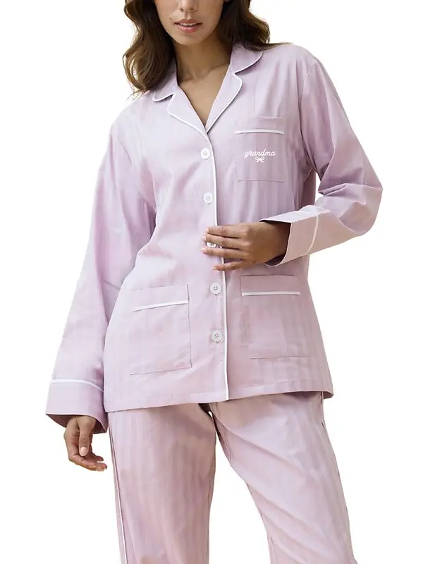 KIP Grandma Cotton Pajama Set - Lavender