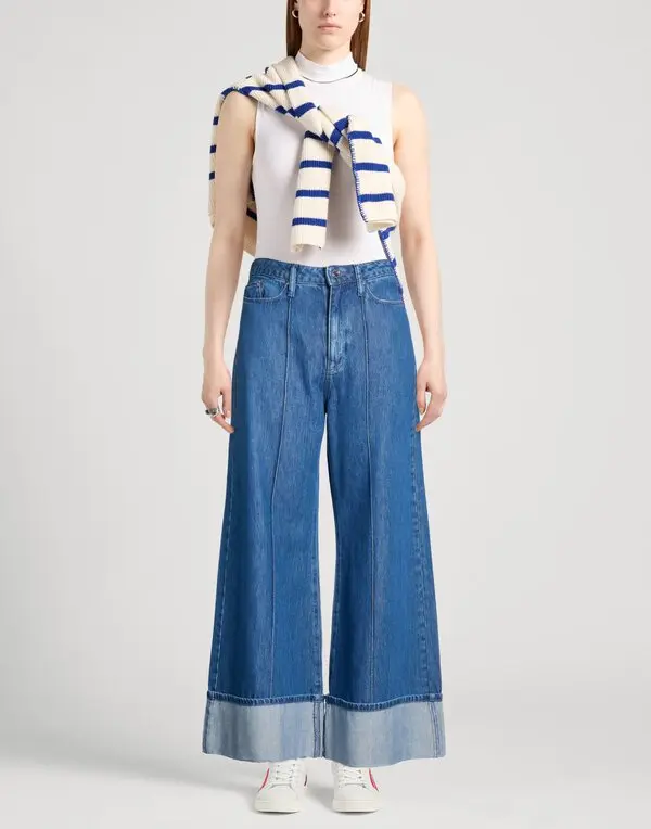 Karl Lagerfeld Wide-leg Jeans With Logo