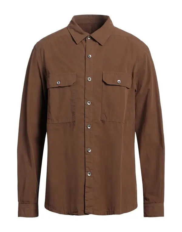 Rick Owens Cotton Overshirt - Brown